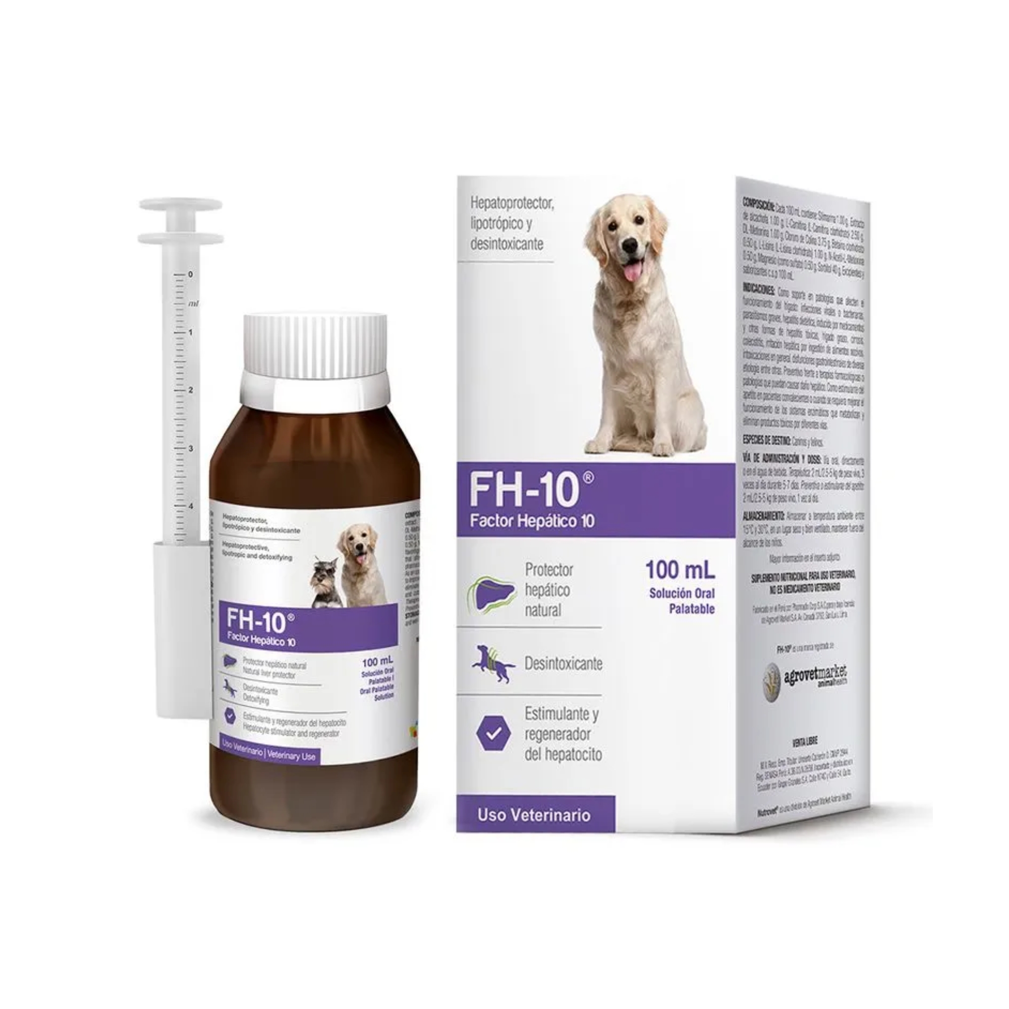 FH-10 Factor Hepatico 100ml - Alfadri Pet Shop