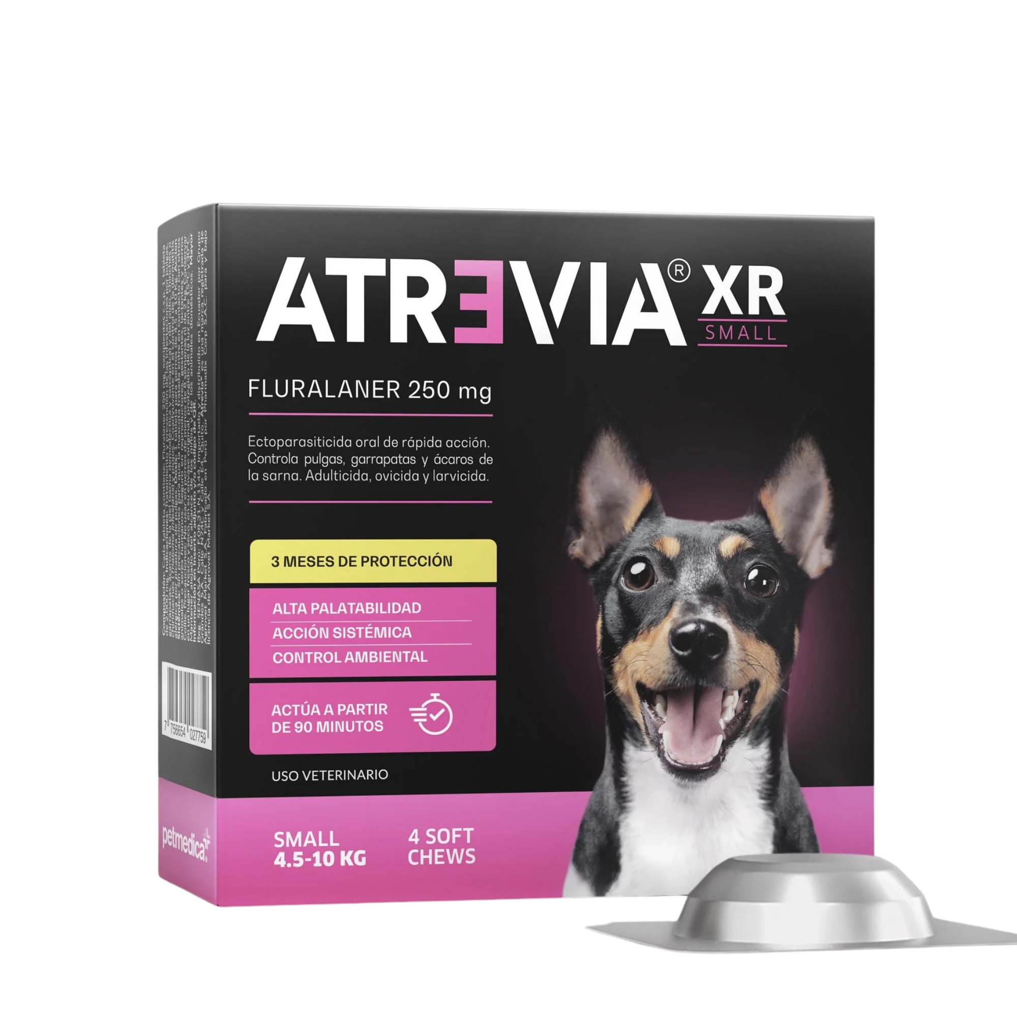 Atrevia XR Small 250 Mg 4.5 a 10 Kg X4 Tabletas - Alfadri Pet Shop